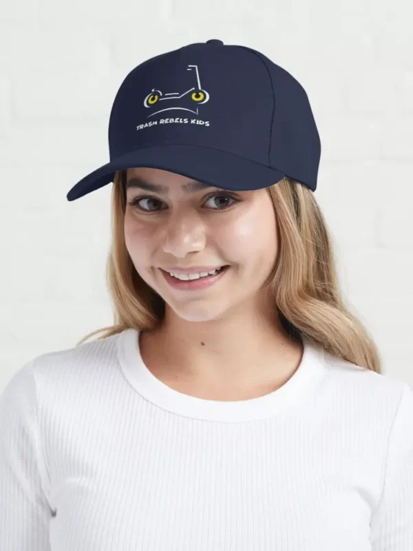 TRK Logo Cap Navy - ⭕ Redbubble - Trash Rebels Kids